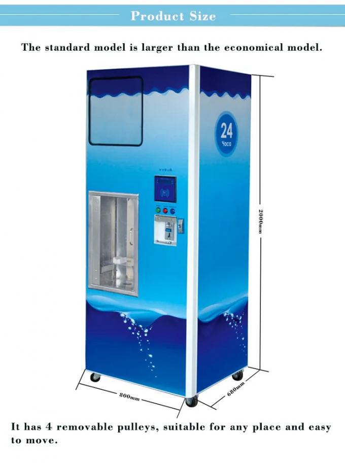 Reverse Osmosis Pure Water Vending Machine Durable Coin Operated